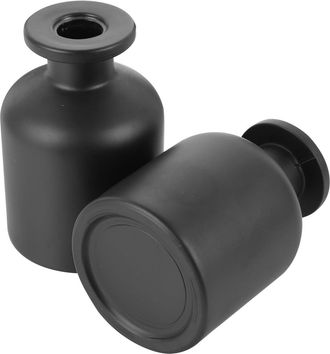 Artibetter HAKIDZEL 2 St&uuml;ck Aromatherapie Glasflaschen 100 ml Schwarz Dekorative Duftflaschen aus Dickwandigem Glas f&uuml;r Tisch Raum Wiederbef&uuml;llbar Lichtgesch&uuml;tzt