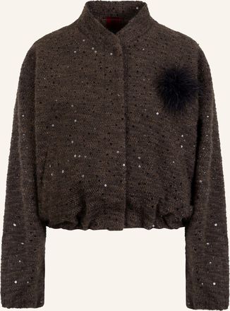 White Label Jacke Boucl&eacute; Jersey Blouson braun