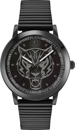 Plein Sport Homme, Accessoires, Noir, Taille: ONE Size Montre Bracelet en Acier Inoxydable