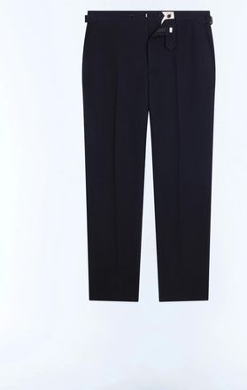 Fursac Pantalon ajust&eacute; en seersucker de laine - Taille 36 - Homme