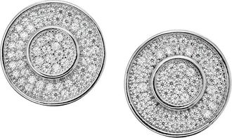 Orphelia Damen-Ohrstecker 925 Silber rhodiniert Zirkonia weiß Rundschliff 1.4 cm - ZO-7259