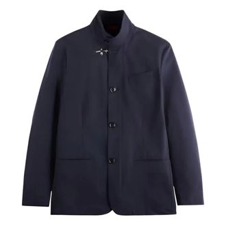 Fay Homme, Manteaux, Bleu, Taille: XL Veste en Nylon Stretch