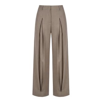 Semicouture Pantalon large - Femme - Pantalons - Beige - Taille: 38 FR