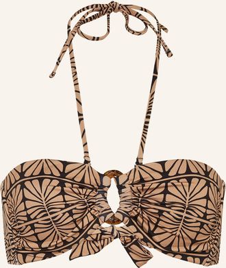 Watercult Watercult Bandeau-Bikini-Top Artisan Vibe braun