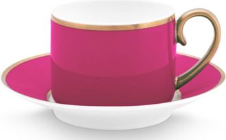 Pip Studio Chique Espressotasse m Untere Gold-pink 0,12 l