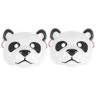 Cabilock 2St Fr&ouml;hliche rote Panda-Maske Tiermasken Tierdekoration LED-Masken Tier-Cosplay-Maske Wolf Halloween Masken halloweenmaske wimpernkleber Maske f&uuml;r Fe