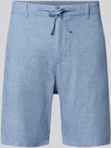 Selected Slim Fit Bermudas aus Baumwoll-Leinen-Mix Modell BRODY