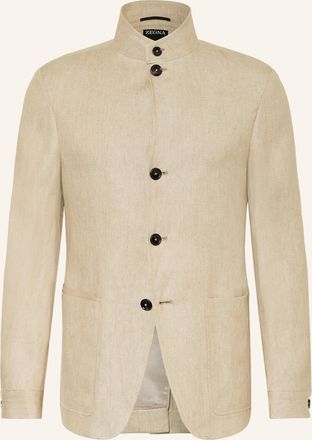 Ermenegildo Zegna Zegna Leinensakko Slim Fit beige