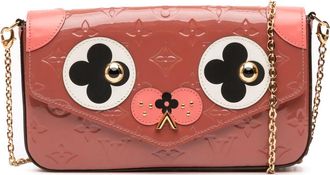 Louis Vuitton Hobo Bags - Monogram Vernis Pochette Felicie Valentine Dog - Gr. unisize - in Gold - für Damen