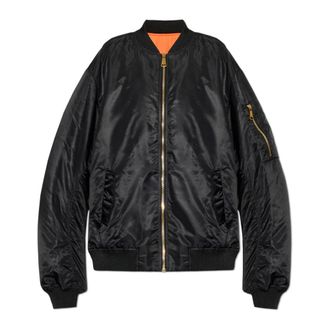 Balmain Bedruckte Nylon Bomberjacke - - Jackets - Herren - Schwarzk - M