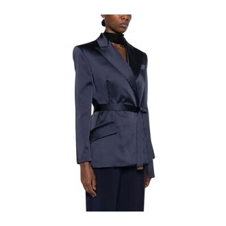 Elisabetta Franchi Giacca Blu Notte - - Jackets - Damen - Blau - M