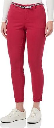 Only Onlbiana-Maree Belt Chino CC PNT Rp Pantalons, Cerise, 42W x 32L Femme