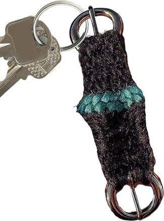 Generico Western Mini Girth Porte-cl&eacute;s avec breloque l&eacute;g&egrave;re et faite &agrave; la main - Pour les amoureux des amoureux des f&ecirc;tes - Sac &agrave; dos pour usage int&eacute;rieur et e