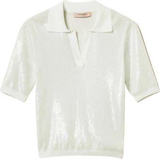 Twinset Femme, Tops, Bleu, Taille: 42 FR Twin-set T-shirt