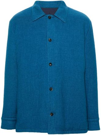 Gabriela Hearst surchemise Argus à design réversible - Bleu