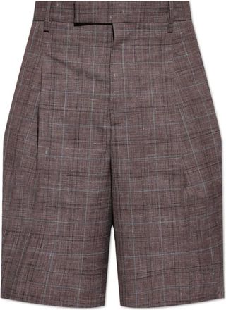 Jil Sander Homme, Shorts, Brun, Taille: M Wool Shorts