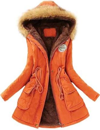 Generic Manteaux dhiver pour femmes, grande taille, matelass&eacute;, en polaire, chaud et &eacute;pais, veste &agrave; capuche avec poche zipp&eacute;e, v&ecirc;tements dext&eacute;rieur rembourr&eacute;s,