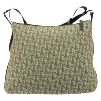 Dior Pre-owned Trotter Canvas Schultertasche - - Pre-owned - Damen - Gr&uuml;n - ONE SIZE
