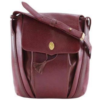 Cartier Pre-owned Cuir sacs-ports-paule - Femme - Pre-owned - Rouge - Taille: ONE Size