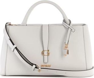 Guess sac &agrave; main sac &agrave; &eacute;paule bandouli&egrave;re Carrie Girlfriend Satchel Stone &eacute;cru
