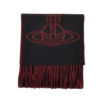 Vivienne Westwood Single Orb double-face wool scarf Woman One Size