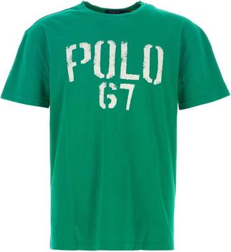 Polo Ralph Lauren Homme, Tops, Vert, Taille: M T-shirt en coton