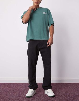 Weekday Space - Jean droit décontracté - Noir accordé