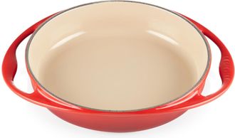 LE CREUSET Gusseisen Tatin-Backform, Rund, Ø 25 cm, Für alle Herdarten inkl. Induktion geeignet, 2,13 kg, Kirschrot, 20129250602460