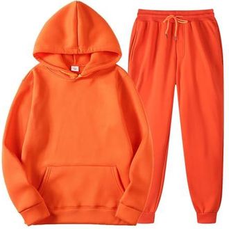 Generic Tenue deux pièces pour femme, survêtement de couleur pure, vêtements de sport, ensemble tendance, automne et hiver, survêtement décontracté à manches 