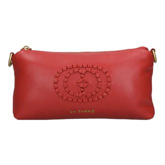 La Carrie Femme, Sacs, Rouge, Taille: ONE Size Leather Clutch