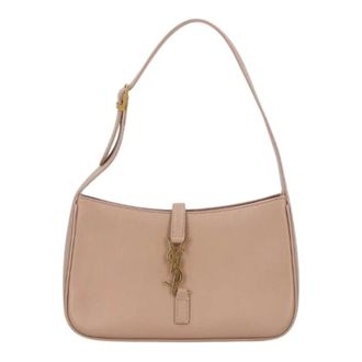 Saint Laurent Sac Hobo LE 5 &Agrave; 7 Pre-owned - Femme - Pre-owned - Beige - Taille: ONE Size