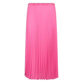Red Valentino Femme, Jupes, Rose, Taille: 40 FR Longue jupe pliss&eacute;e