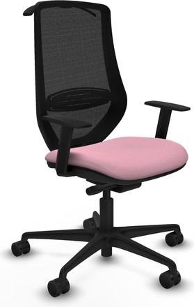 Piqueras y Crespo B&uuml;rostuhl mit 1D-Armlehnen, h&ouml;henverstellbare Lendenwirbelst&uuml;tze, ausgestattet mit Syncro/Traslack und eingespritztem Schaum. Mit Rollen von 65 mm Nyl