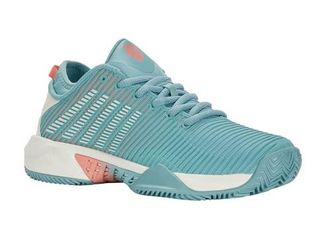 K-Swiss Femme Hypercourt Supreme HB Chaussures de Tennis, Blanc de Blanc Nile Blue Desert Flower, 38 EU
