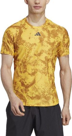 adidas Performance T-Shirt Tennis Paris Freelift (Recycling-Polyester) HEAT.RDY gelb Herren