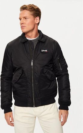 Schott NYC Bomberjacke 210100RS Schwarz Regular Fit