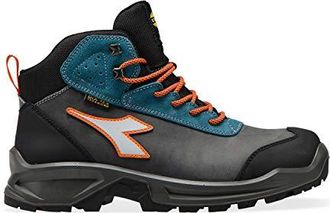 Utility Diadora DIADORA Homme Sport DIATEX Mid S3 WR CI SRC Chaussure Bateau, Grigio Castello/BLU LUNARE, 47 EU