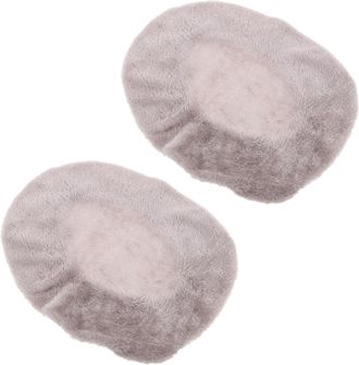 Valiclud 2 St&uuml;ck Flauschige Wc Deckelbez&uuml;ge Staubschutz rutschfest Dehnbar Grauer Mikrofaserbezug Waschbar f&uuml;r Badezimmer Winterkomfort