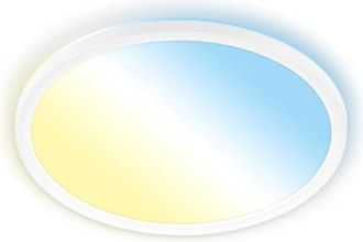 Briloner EEK A LED Panel Effizient mit 11W bei 2400lm, ca. 50.000h Licht, flach, CCT, indirektes Licht, LED Lampe, Deckenleuchte, Wohnzimmerlampe, Deckenlampe,
