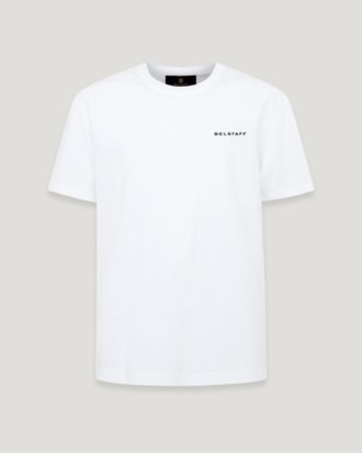 Belstaff T-shirt Border Pour Homme Jersey De Coton Blanc 2xl