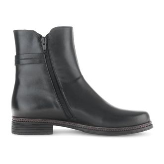 Gabor Elegante Leder-Stiefelette - - Shoes - Damen - Schwarzk - 38 1/2 EU