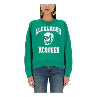 Alexander McQueen Sweatshirts - - Sweatshirts & Hoodies - Damen - Gr&uuml;n - 2XS