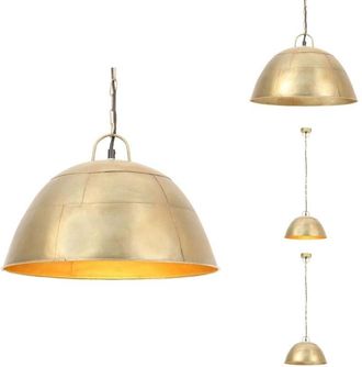 vidaXL Vidaxl - Lampe suspendue industrielle vintage 25 w Laiton Rond 41 cm E27 - Lampe Suspendue - Lampadaire - &Eacute;clairage Int&eacute;rieur - D&eacute;coration Int&eacute;rieure