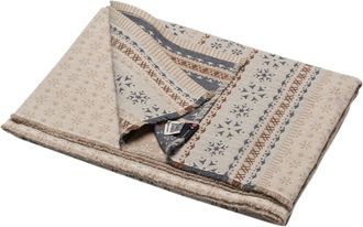 David Fussenegger Wohndecke Lino nordische Bordüre 135 x 200 cm Beige