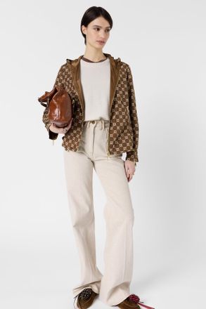 Gerard Darel Parka courte &agrave; monogramme - JULINE - Caramel