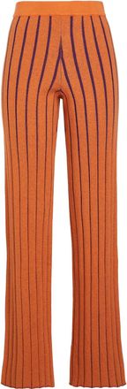 8 by YOOX BICOLOR RIBBED VANISE PANTS