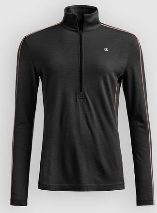 Ortovox 185 Rock N Wool Zip Neck Funktionsshirt black raven 90201
