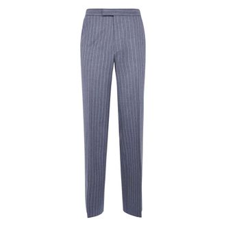 Tom Ford Wide Pantalons - Homme - Pantalons - Gris - Taille: L