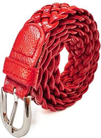 Glamexx24 Ceinture Tress&eacute;e Femmes Filles pour Jupe, Robe, Veste et Jeans - 3 cm de Large &eacute;lastique Ceinture, Taille Unique