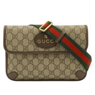 Gucci Sac banane Pre-owned Sherry Line - Femme - Pre-owned - Beige - Taille: ONE Size